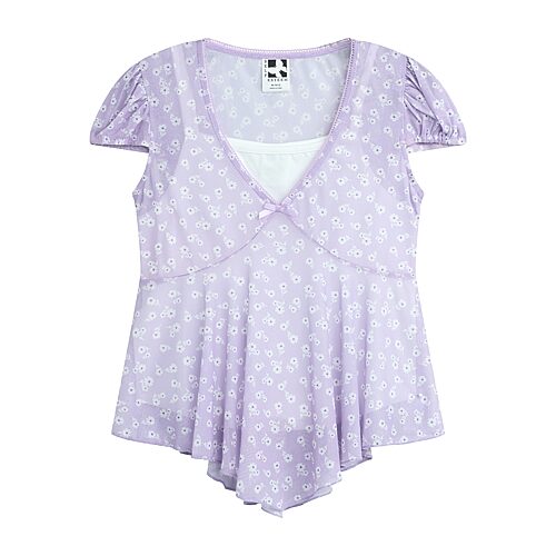 Click here for Self Esteem Big Kid Girls V Neck Short Sleeve Blou... prices