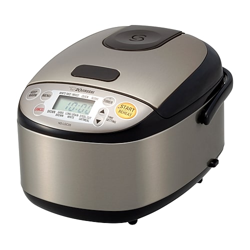 Zojirushi Ns-LGC05XB Micom 3-Cup Rice Cooker - Stainless Black