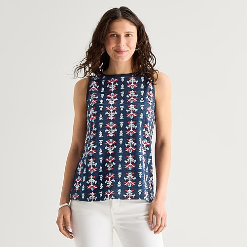 Click here for St. Johns Bay Womens Crew Neck Sleeveless Tank Top... prices