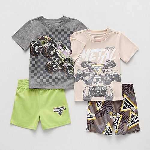Click here for Toddler Boys Monster Jam 4-pc. Short Set  2t  Gray prices