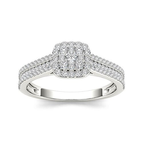 Click here for Â½ CT.T.W. 10K White Gold Engagement Ring  9  Whit... prices