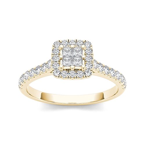 Click here for 1/2 CT.T.W. Natural Diamond 10K Yellow Gold Engage... prices