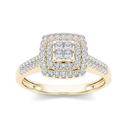Click here for 1/2 CT.T.W. Natural Diamond 10K Yellow Gold Engage... prices