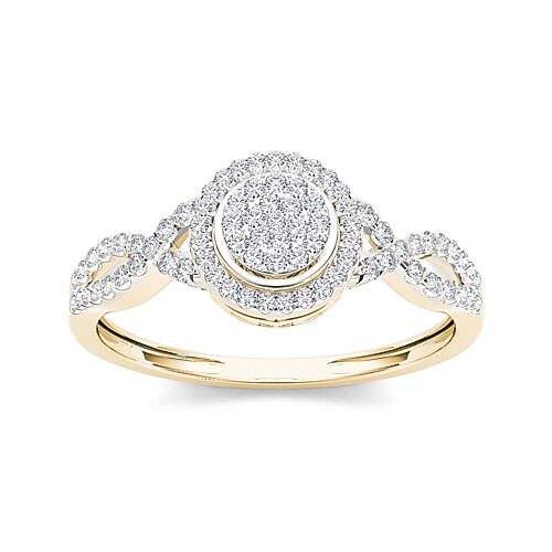 Click here for 1/3 CT.T.W. Natural Diamond 10K Yellow Gold Engage... prices