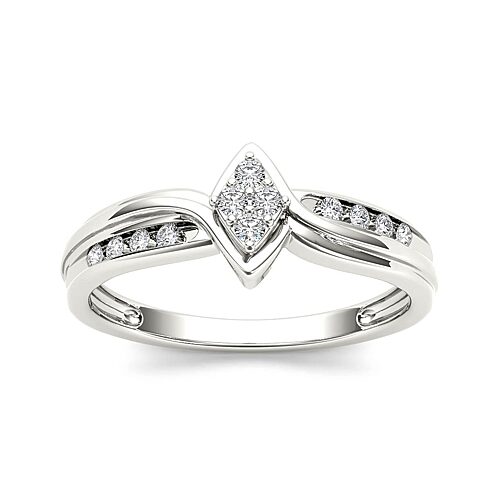 Click here for 1/10 CT.T.W. Natural Diamond 10K White Gold Engage... prices