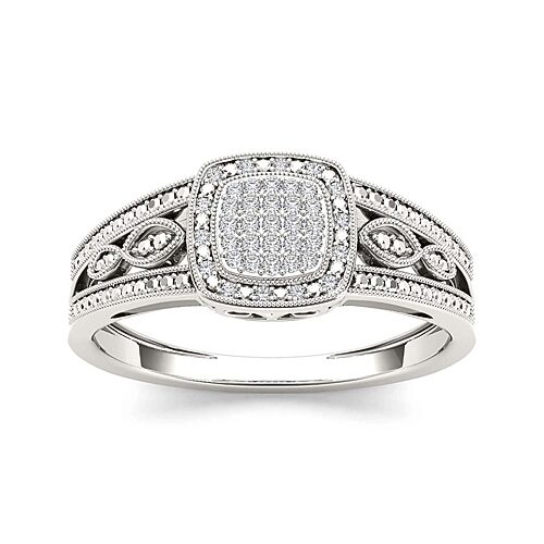 Click here for 1/10 CT.T.W. Natural Diamond 10K White Gold Engage... prices