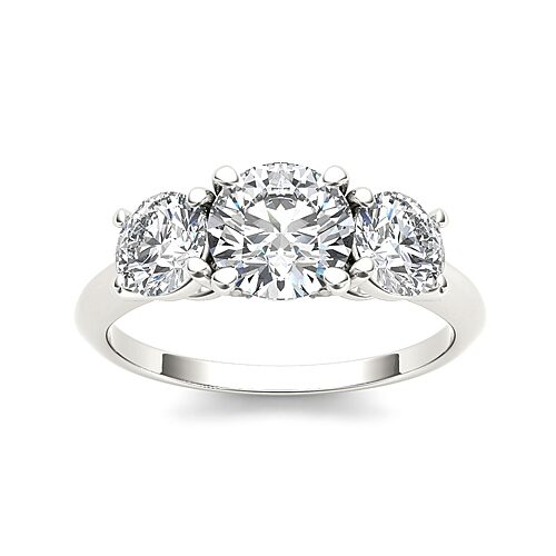 Click here for 2 CT.T.W. Natural Diamond 14K White Gold 3-Stone E... prices