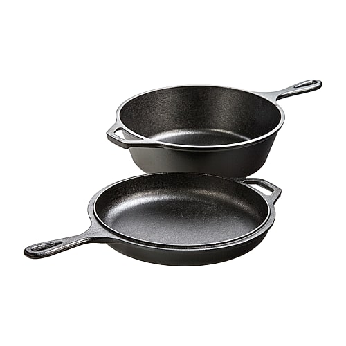Click here for Lodge Cookware 3.2 Cast Iron Combo Cooker Set  One... prices