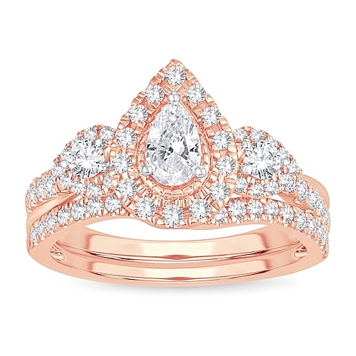 Click here for Womens 1 CT. T.W. Natural White Diamond 10K Gold P... prices