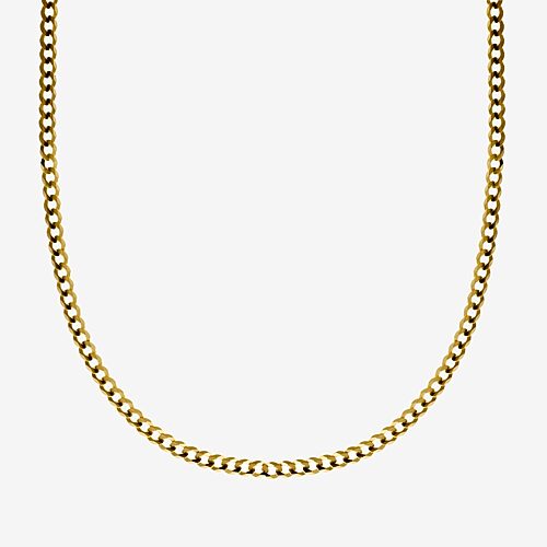 Click here for 14K Yellow Gold 3.15 MM Curb Necklace  One Size prices