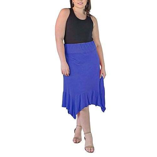 Click here for 24seven Comfort Apparel Womens Plus Mid Rise Midi... prices