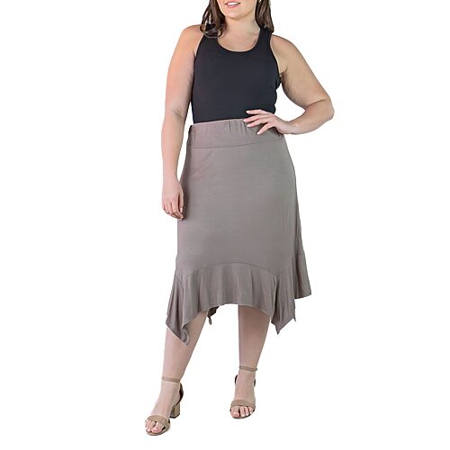 Click here for 24seven Comfort Apparel Womens Plus Mid Rise Midi... prices