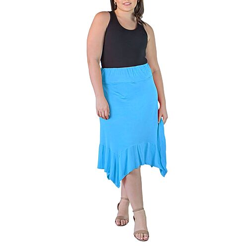 Click here for 24seven Comfort Apparel Womens Plus Mid Rise Midi... prices