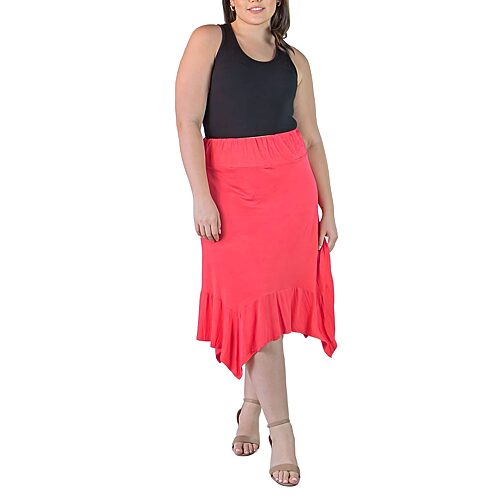 Click here for 24seven Comfort Apparel Womens Plus Mid Rise Midi... prices