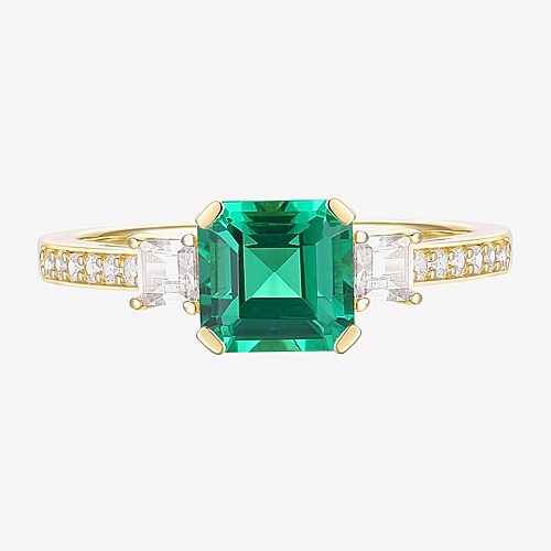 Click here for Womens Gemstone 14K Gold Over Silver Halo Delicate... prices