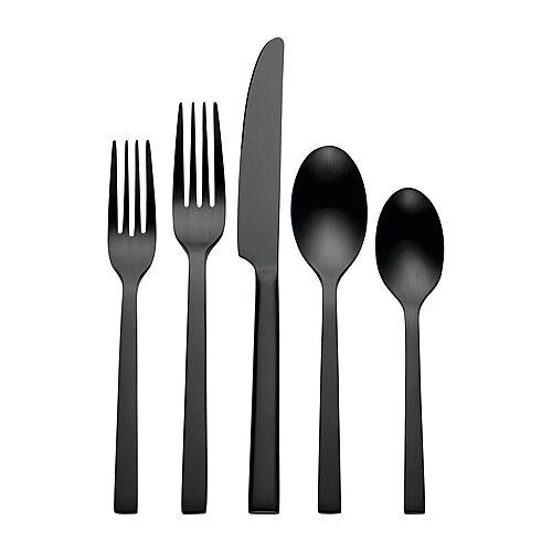 Click here for Oneida Chefs Table Black 20 Piece Everyday Flatwar... prices