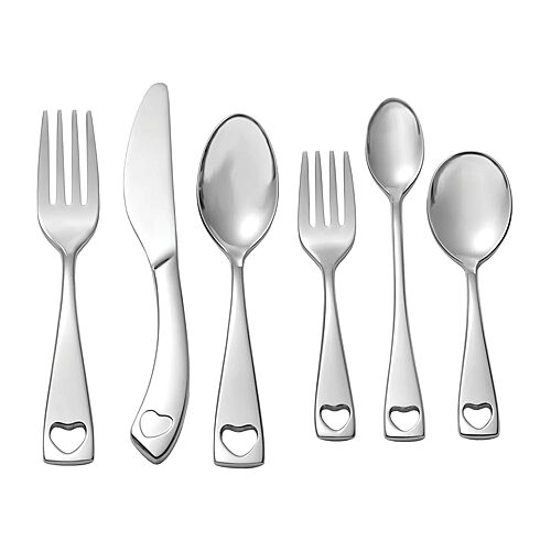 Click here for Oneida Little Love 6 Piece Kids Flatware Set - Sil... prices