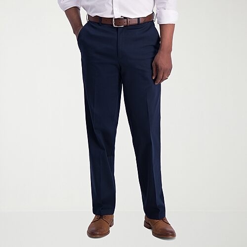 Click here for Haggar Mens Iron Free Premium Khaki Classic-Fit Fl... prices