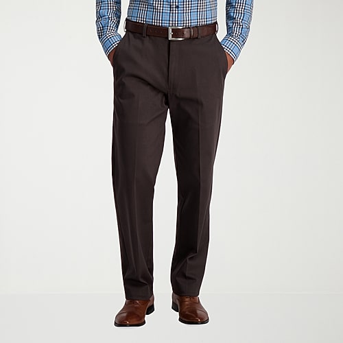 Click here for Haggar Mens Iron Free Premium Khaki Classic-Fit Fl... prices