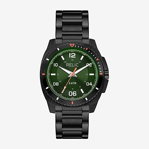 Click here for Relic By Fossil Mens Black Stainless Steel Bracele... prices