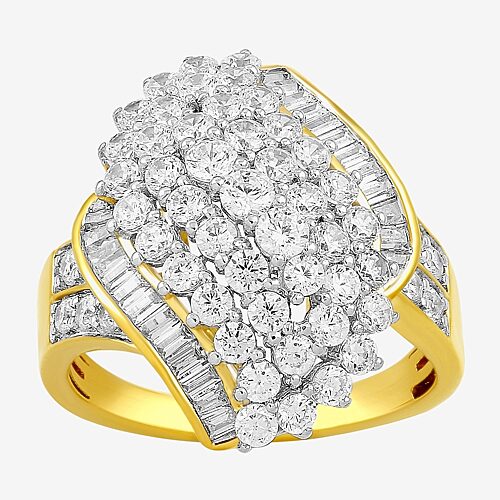 Click here for Womens 2 CT. T.W. Lab Grown White Diamond 10K Gold... prices