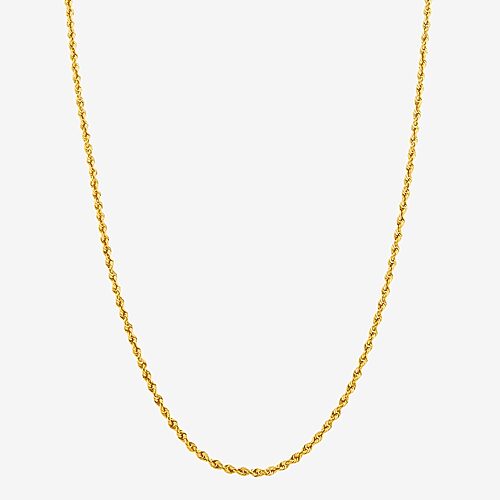 Click here for Womens 14K Gold 18 Inch Rope Chain Necklace  One S... prices