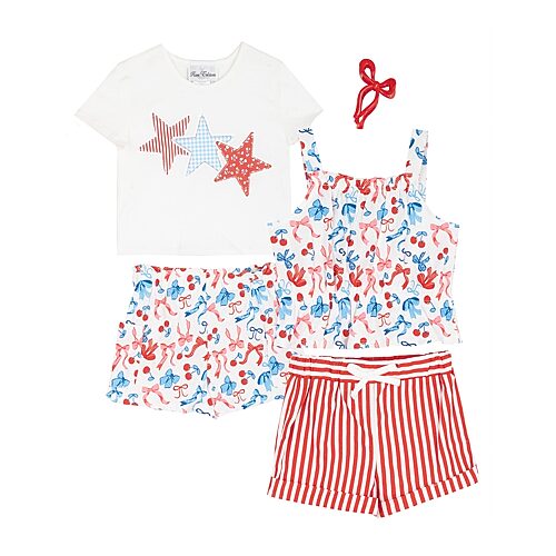 Click here for Rare Editions Americana Toddler Girls 4-pc. Short... prices
