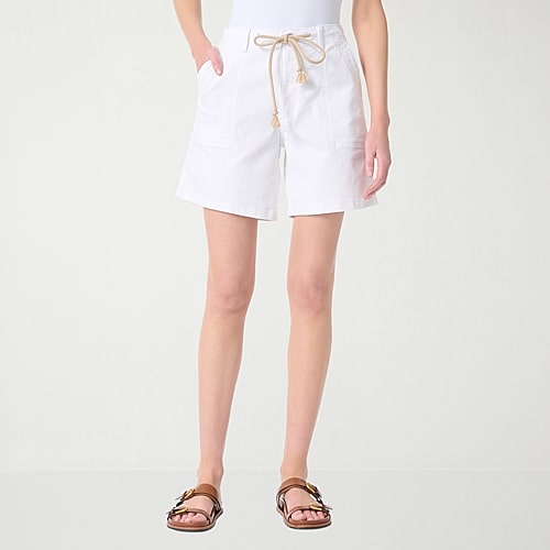 Click here for Gloria Vanderbilt Womens 7 Denim Short  10  White prices