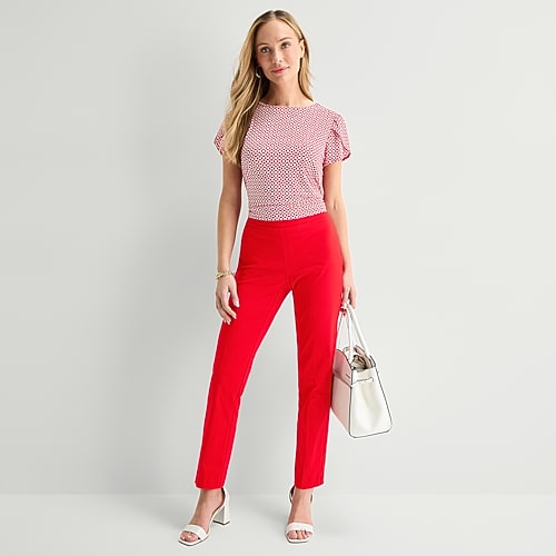 Click here for Liz Claiborne Lisa Womens Straight Pull-On Pant  1... prices