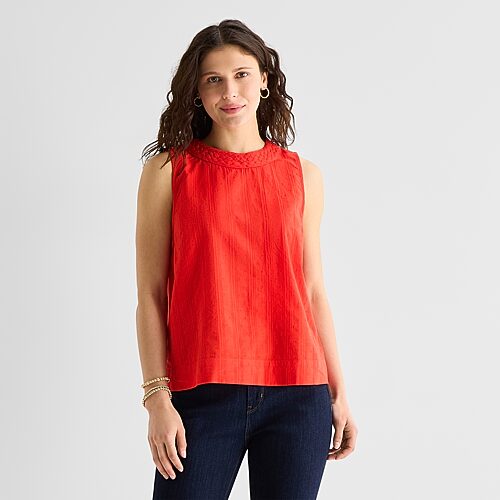 Click here for St. Johns Bay Womens Sleeveless Blouse  X-small  R... prices
