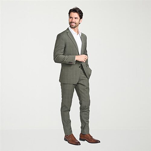 Click here for CRICKETEER Mens Windowpane Stretch Fabric 2-pc. Su... prices