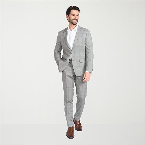 Click here for CRICKETEER Mens Windowpane Stretch Fabric 2-pc. Su... prices