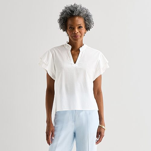 Click here for Liz Claiborne Womens Split Crew Neck Short Sleeve... prices