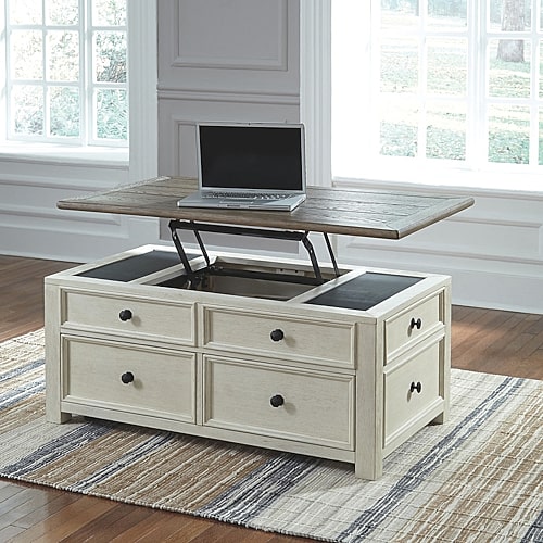 Click here for Signature Design by Ashley Roanoke 4-Drawer Lift-T... prices