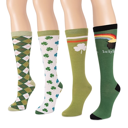 Click here for Muk Luks Womens Multi-Pack 4 Pair Over the Calf So... prices
