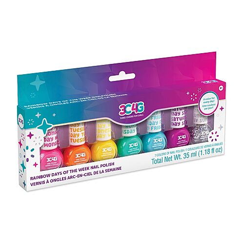 Click here for Three Cheers For Girls Rainbow Days Of The Week Na... prices