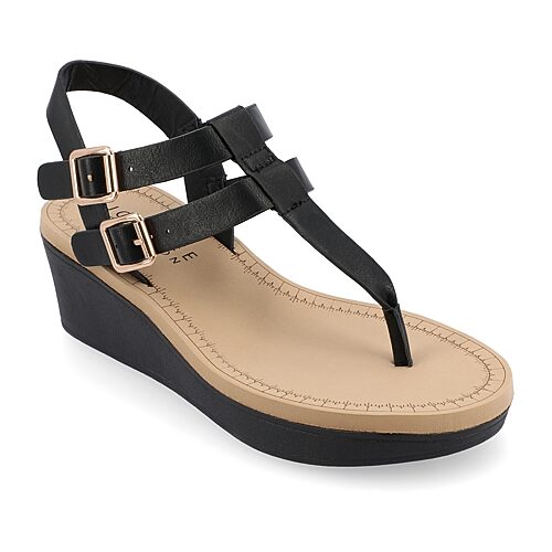 Click here for Journee Collection Womens Bianca Wedge Sandals  7... prices