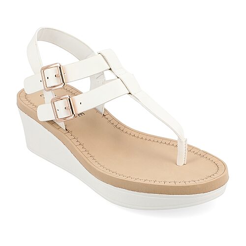 Click here for Journee Collection Womens Bianca Wedge Sandals  7... prices