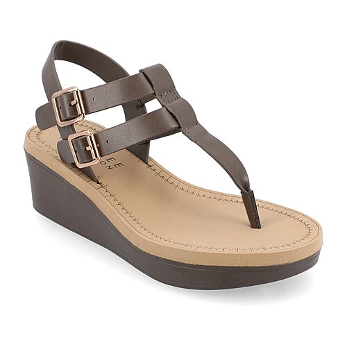 Click here for Journee Collection Womens Bianca Wedge Sandals  6... prices