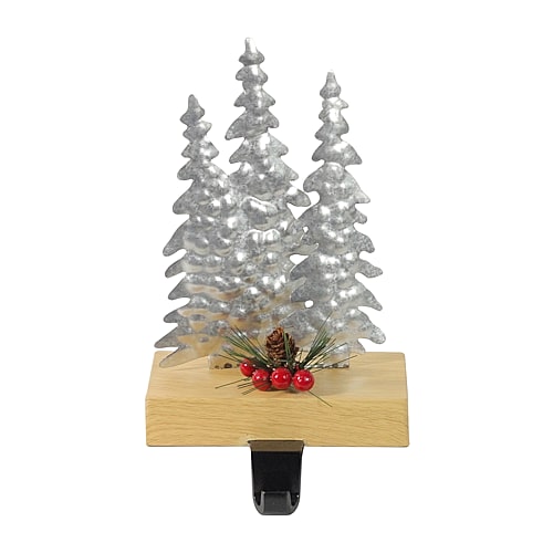 Click here for Northlight 8.5in Silver And Red Wooden Tree Christ... prices