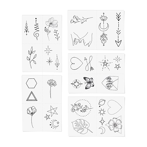 Click here for Inked By Dani Fine Line Temporary Tattoo Pack  One... prices
