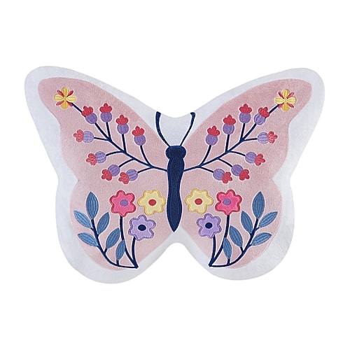 Click here for INK+IVY Kids Pink Butterfly Throw Pillow  One Size... prices