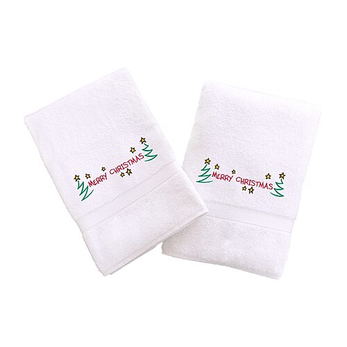 Click here for Linum Home Textiles Merry Christmas 2-pc. Hand Tow... prices