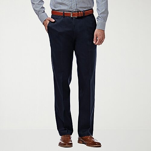 Click here for Haggar Mens Premium No Iron Khaki Straight-Fit Str... prices