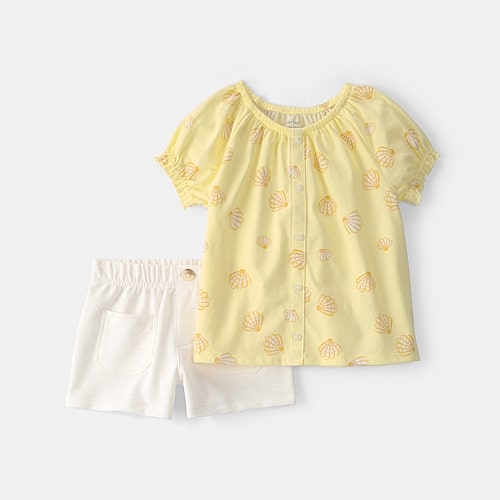 Click here for Carters Seashell Toddler Girls 2-pc. Short Set  3t... prices