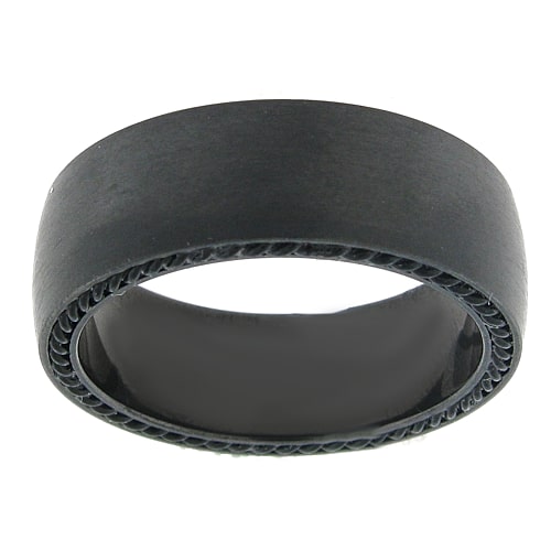 Click here for Mens Black Zirconium Band  8 prices
