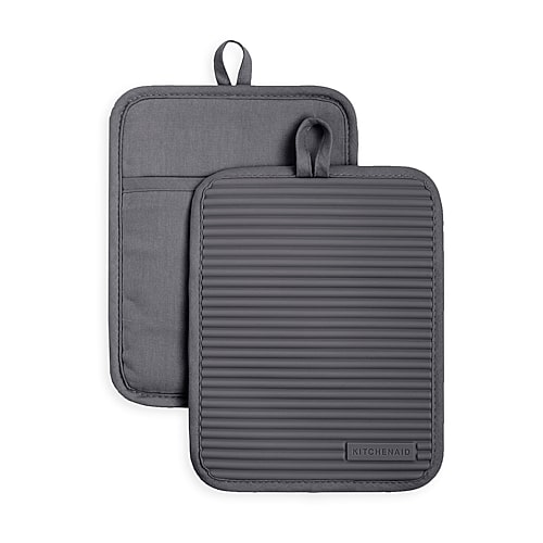 Click here for KitchenAid Ribbed Soft Silcone 2-pc. Pot Holder Se... prices