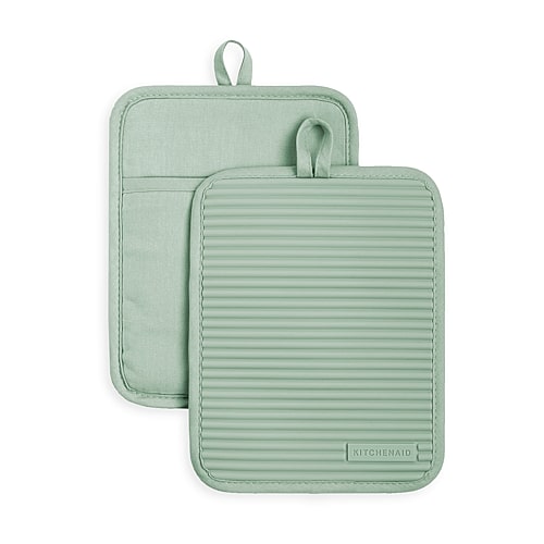Click here for KitchenAid Ribbed Soft Silcone 2-pc. Pot Holder Se... prices