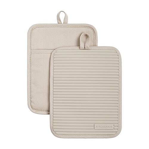 Click here for KitchenAid Ribbed Soft Silicone Pot Holder Set  2... prices