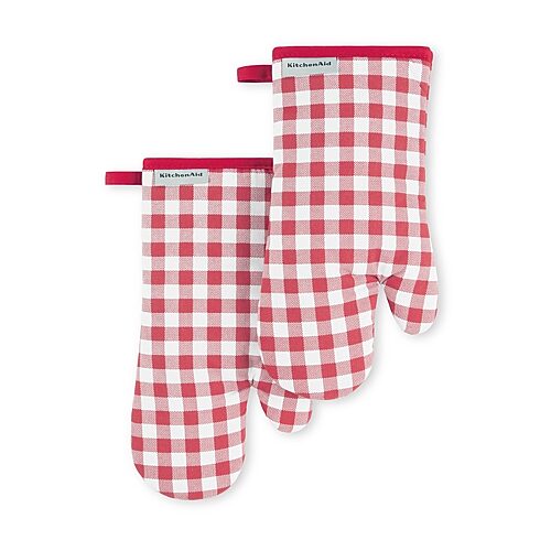 Click here for KitchenAid Gingham Oven Mitt 2-Pack Set  7 x 13 -... prices